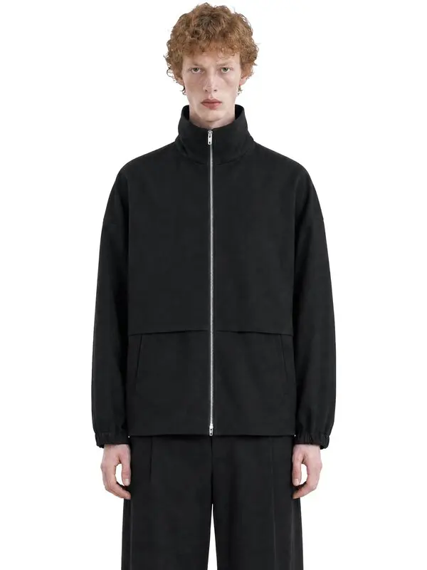 JIL SANDER Blouson 149 Water-repellent Soft Wool - Black