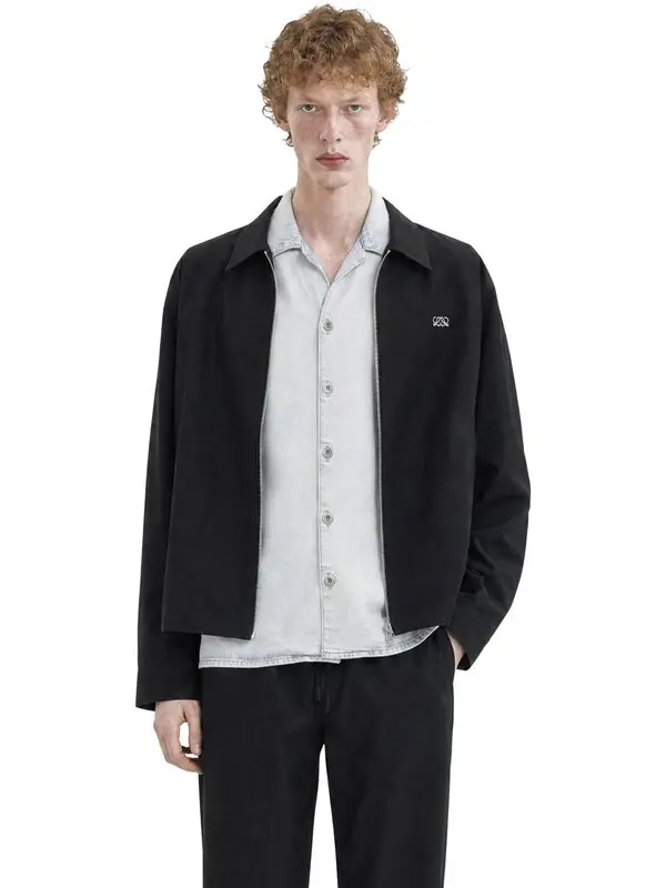 Loewe Technical Cotton Zip-up Jacket - Black