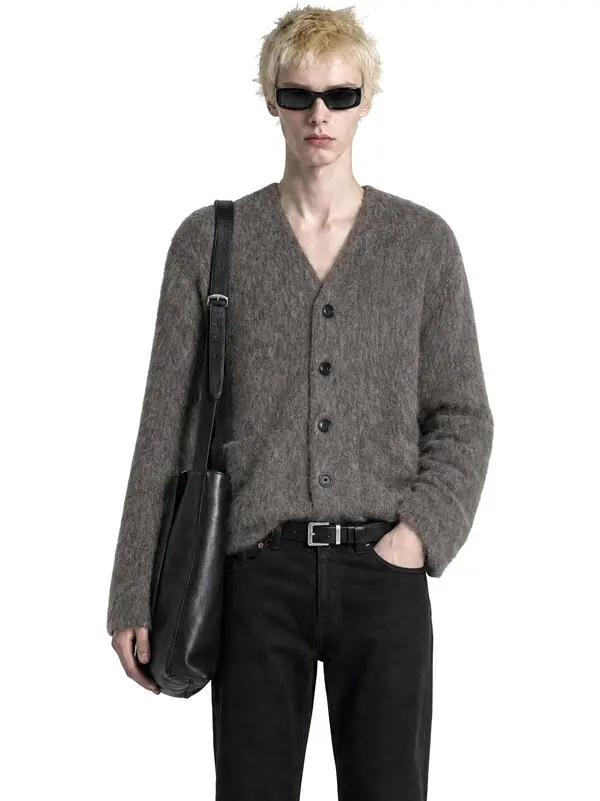 Our Legacy Hairy Wool Cardigan - Grey