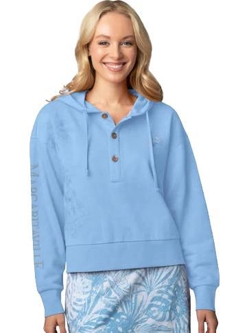 MARGARITAVILLE Detroit Lions Island Dream Solid Pullover Hoodie - Blue