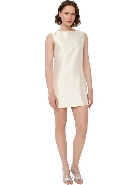 ALAS Silk Blend Bridal Mini Dress - Ivory