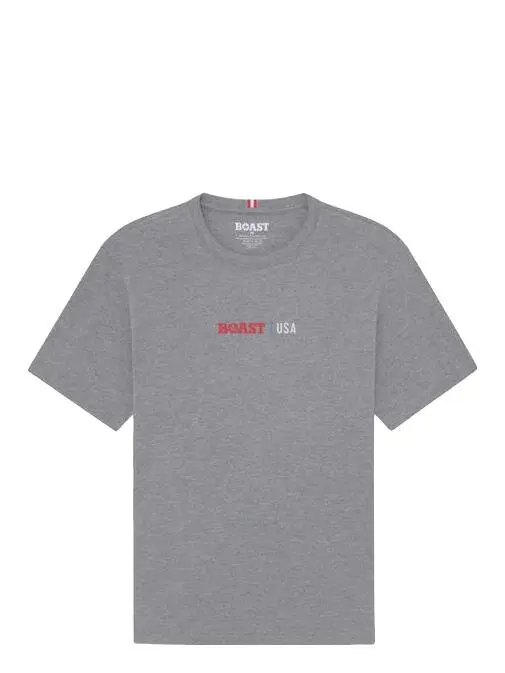 Boast Usa Tee - Heather Grey
