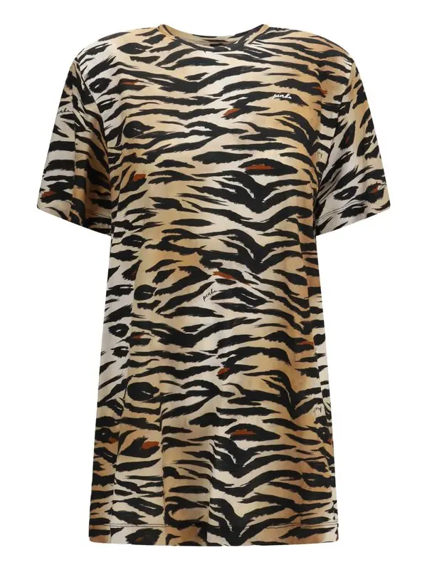 Pinko Tiger Print Knitted Top - Color