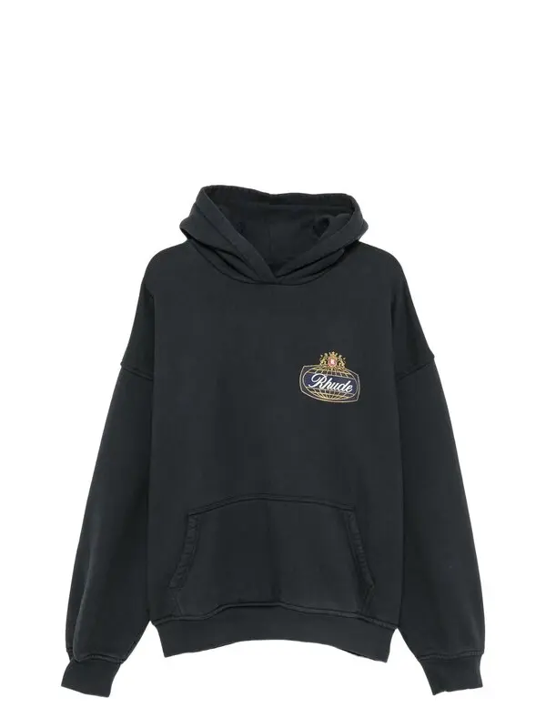 Rhude Safari Crest Hoodie - Blkblured