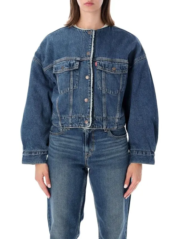 LEVI'S Denim Utility Jacket - Mid Blue