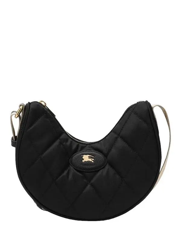 Burberry Horseshoe Quilted Crossbody Bag - Black