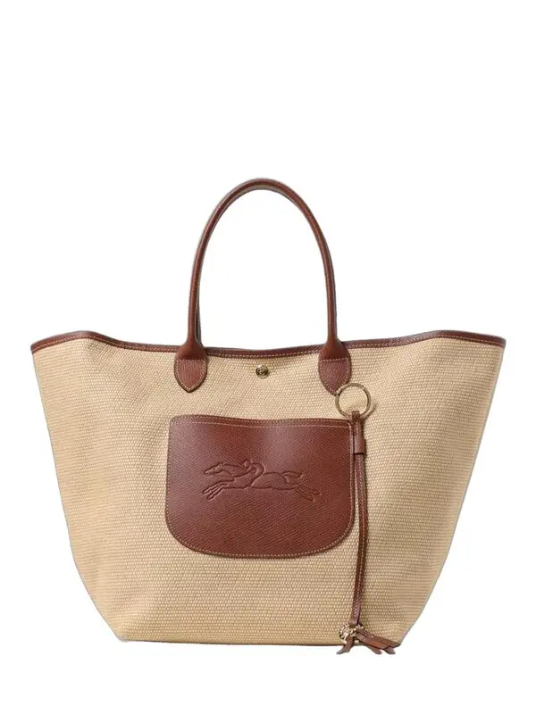 Longchamp Le Pliage Basket L Woven Tote - Brown
