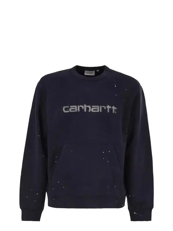 Carhartt Work In Progress Organic Cotton Painter Crewneck Sweatshirt - Navy