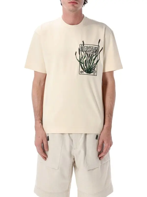 Moncler Refined Alpine-inspired T-shirt - White Ivory