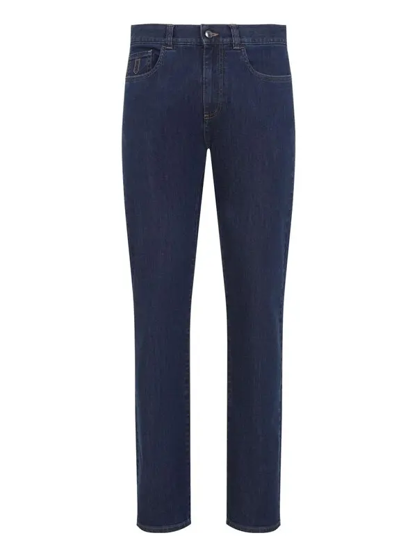 Canali Stretch Denim Jeans - Blue