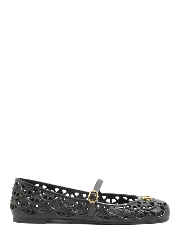 Valentino Garavani Ondette T.05 Ballerina Flat - Nero