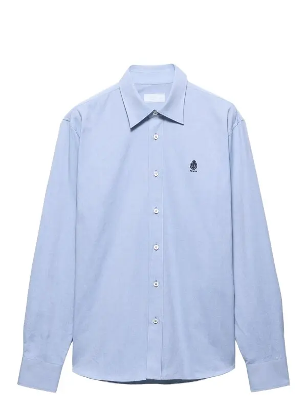 Prada Cotton Shirt - Celeste