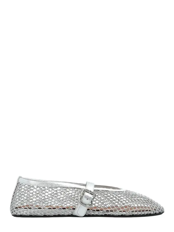 Alaïa Buckled Ballet Flats - Argentblan