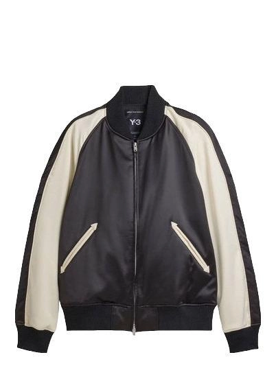 Y3 Graphic Souvenir Bomber Jacket - Blackcore