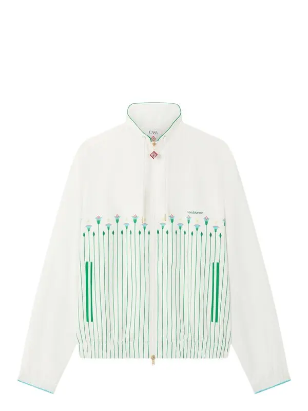 Casablanca Printed Zip-up Windbreaker Jacket - Floral