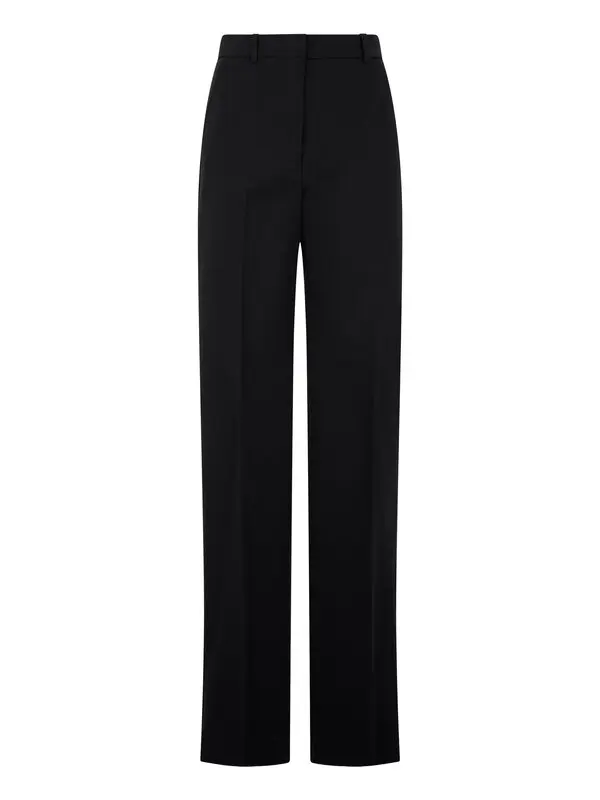 Max Mara High-waisted Loose-fit Long Pants - Black