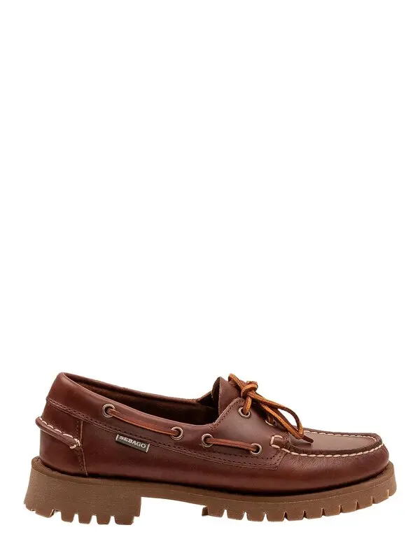 SEBAGO Ranger Waxy Leather Moccasins - Brown