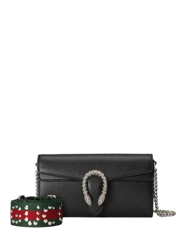 Gucci Dionysus Chain Wallet - Blck/vrv