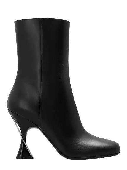 Gucci Mini Bootie With Sculptural Heel - Black