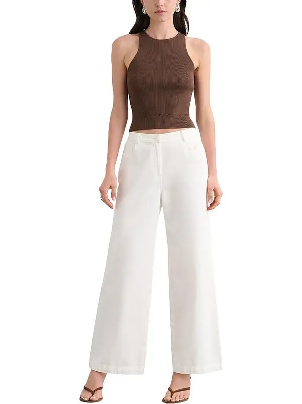 TOCCIN Avery Racer Tank Top - Cocoa