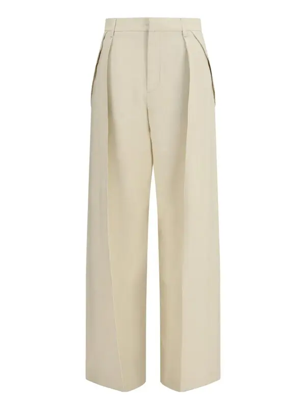 Jacob Cohen Pleated Wide-leg Trousers - Light Brown