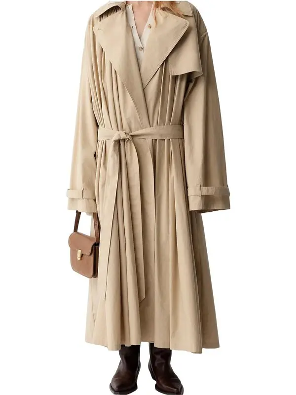 Calvin Klein Mireille Belted Trench Coat - Eucalyptus