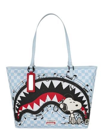 SPRAYGROUND Peanuts Snoopy "tuned Up & Tuned Out" Tote Bag - Multicolor