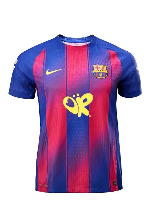 Nike X Fc Barcelona X Olivia Rodrigo 25/26 Home Player's Edition Lewandowski Print Jersey - Blue/garnet