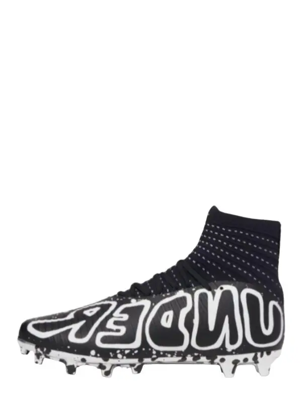 Under Armour X Joshua Vides Highlight 2 Mc Knit Football Cleats - Black/white