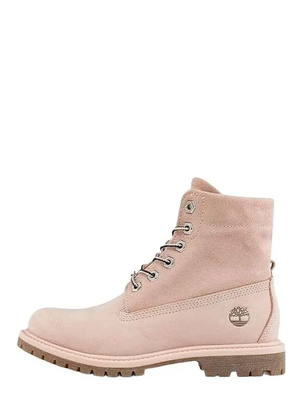 Timberland Safari Roll Top Boots - Pink/brown