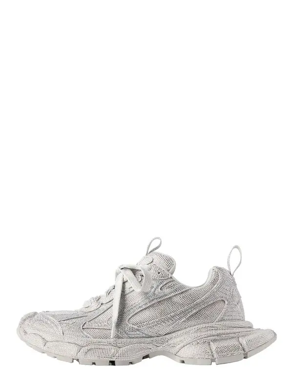Balenciaga 3xl Sneakers With Rhinestone Embellishments - Light Grey