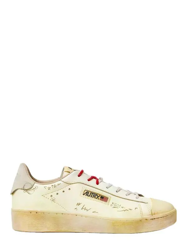 AUTRY Dallas Leather Sneakers - Neutrals