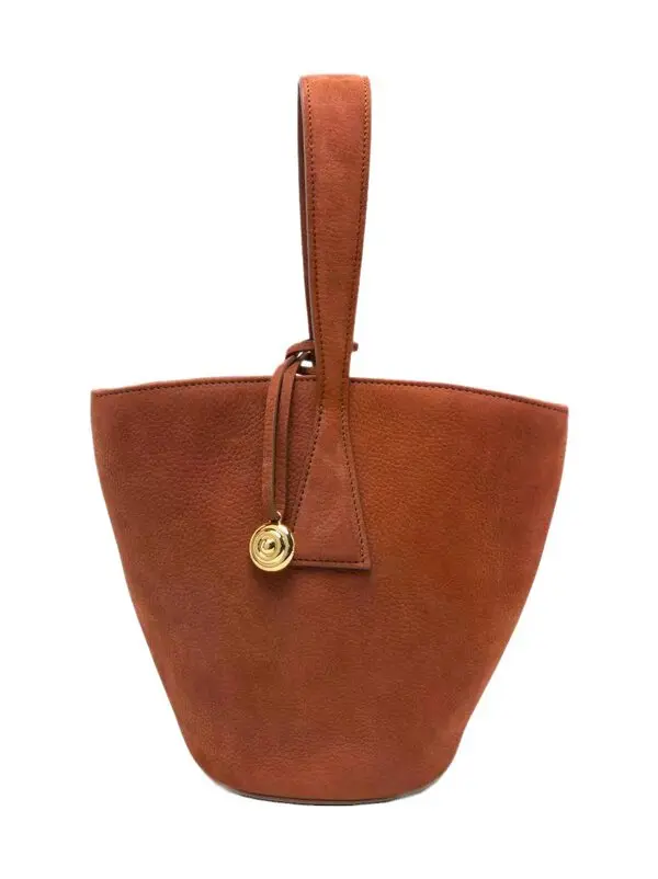 LIFFNER Small Leather Bucket Bag - Neutrals