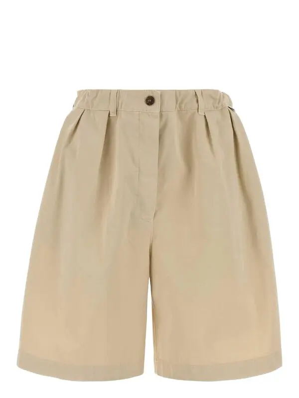 Prada Gabardine Bermuda Shorts - Brown