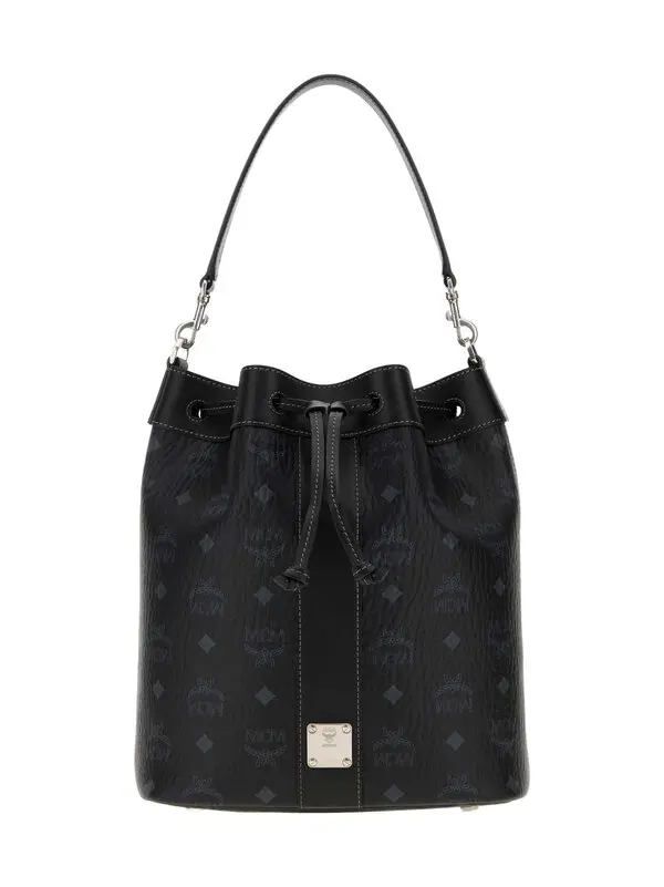 Mcm Printed Canvas Dessau Bucket Bag - Multicolor