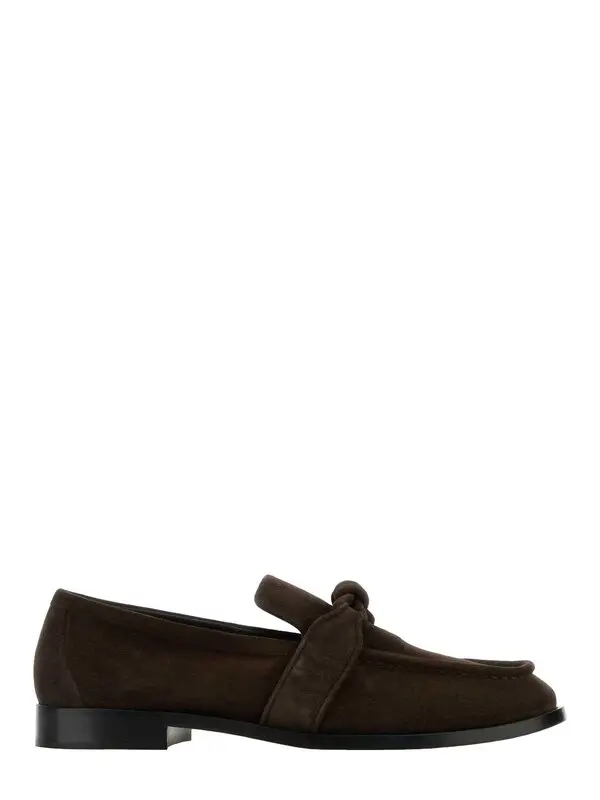 Bottega Veneta Suede Astaire Loafers - Brown