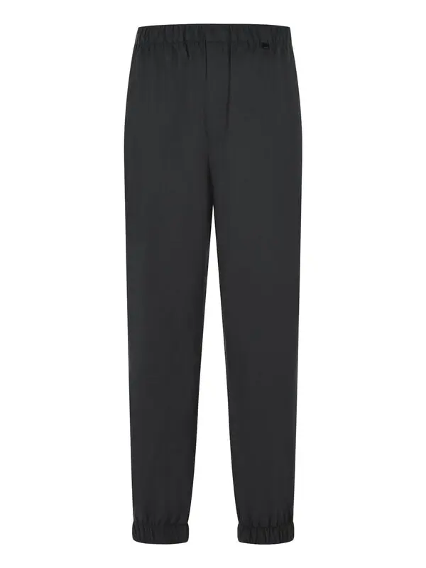 Moncler Technical Trousers In Elastic Fabric - Black