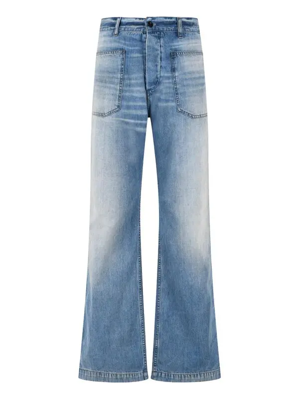Acne Studios Wide Leg Denim Jeans - Blue