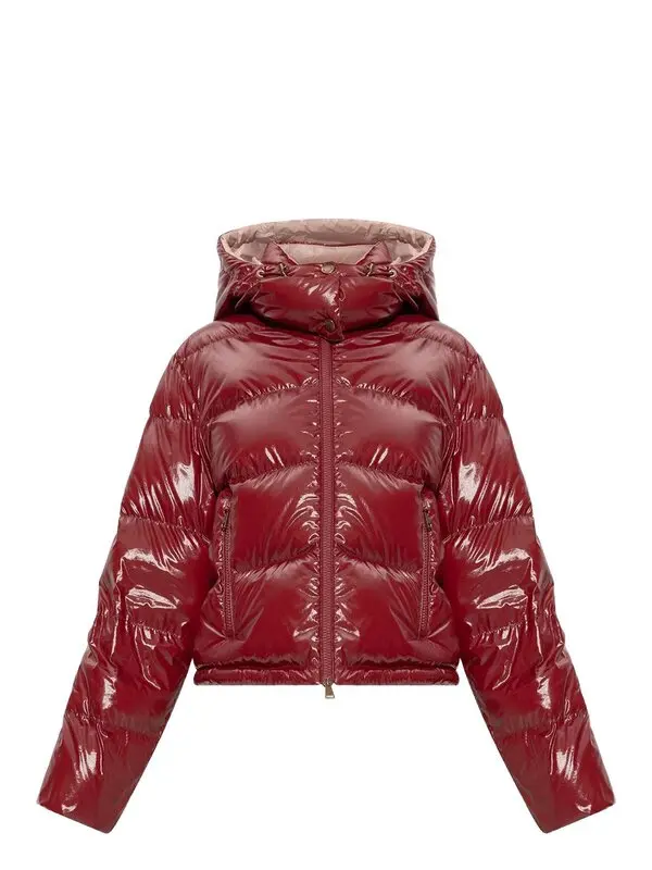 Moncler Niveole Short Down Jacket - Red