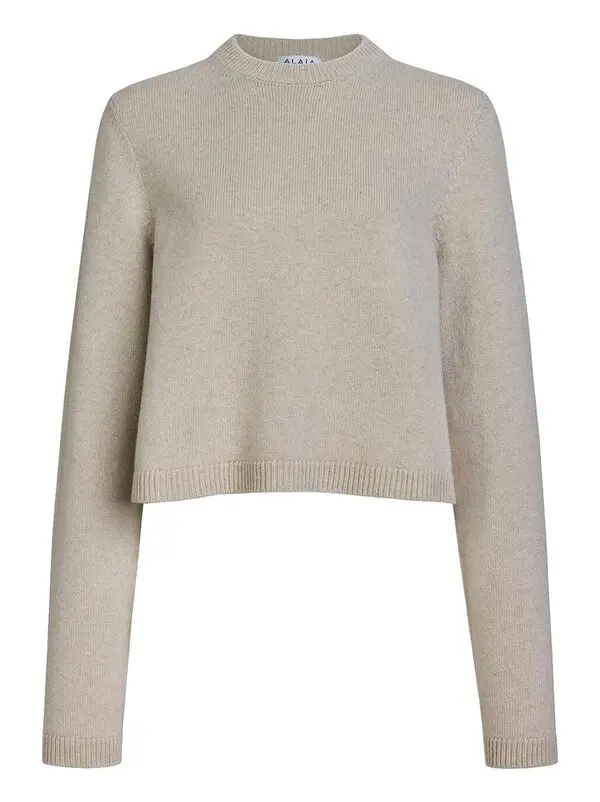 Alaïa Highneck Jumper In Cashmere Blend - Multicolor