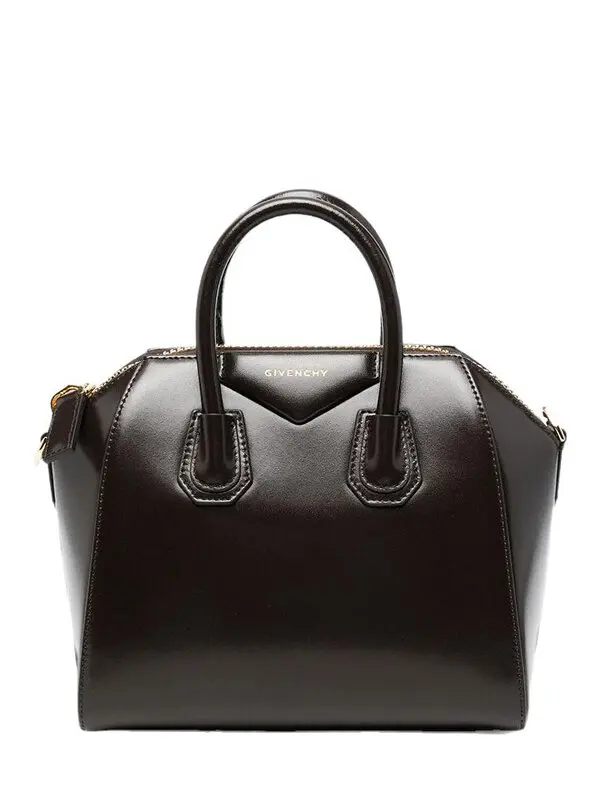 Givenchy Antigona Mini Box Leather Bag - Brown