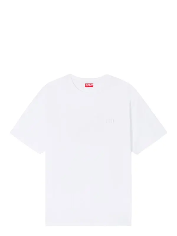 Kenzo Boke Flower 2.0` Embroidered Oversized Cotton T-shirt - White