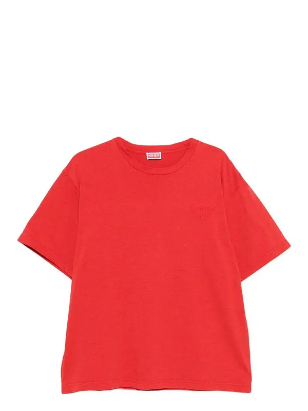 Kenzo Boke Heart Cotton T-shirt - Red