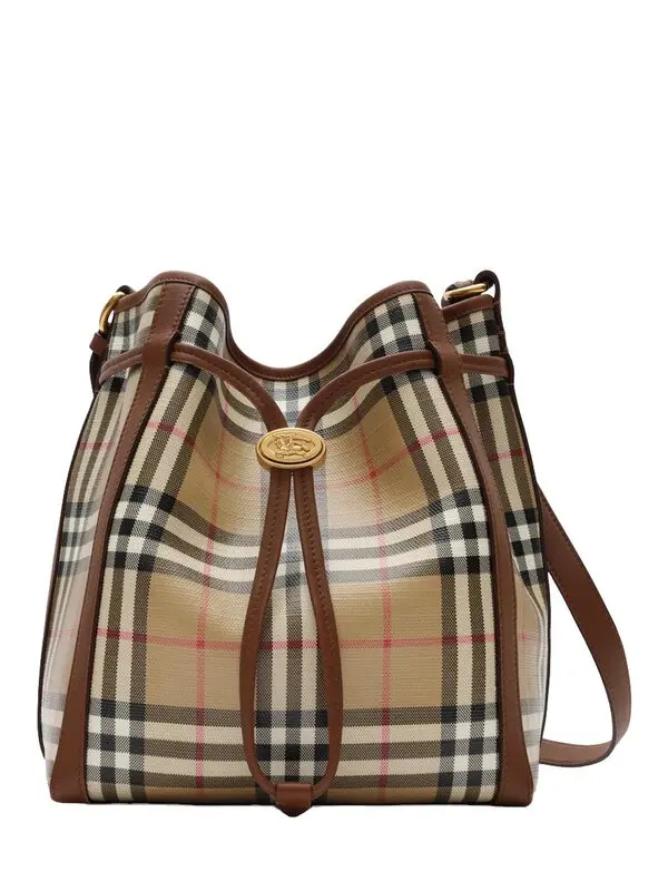 Burberry Small Check Bucket Bag - Multicolor