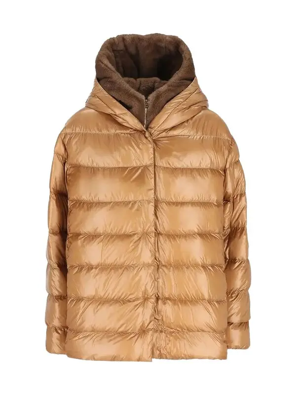 Herno Padded Zip Jacket - Brown