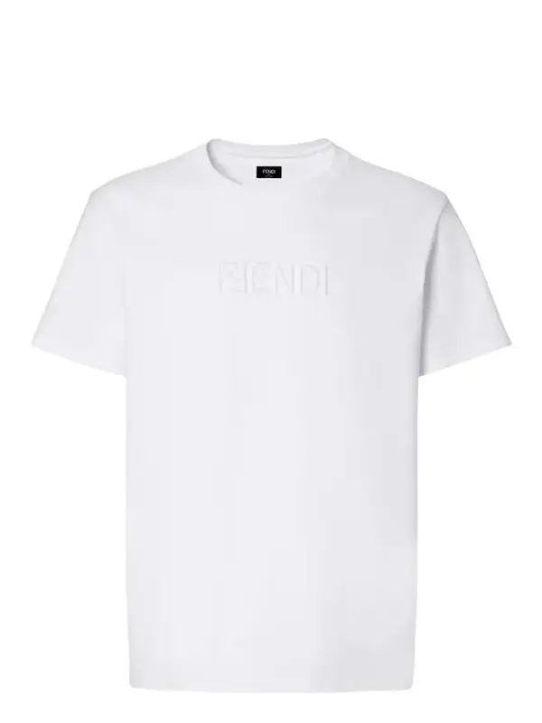 Fendi Ts Slim Ff Stiching 3d Emb M.j - White