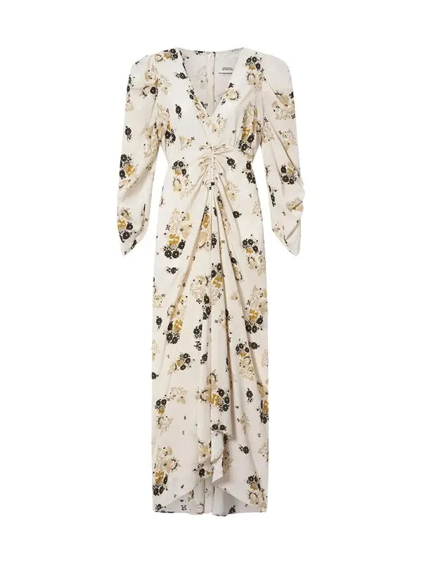 Isabel Marant Étoile Albini Printed Silk Midi Dress - Multicolor