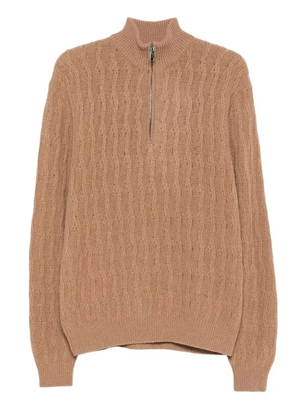 Etro Roma Cashmere Quarter-zip Jumper - Multicolor