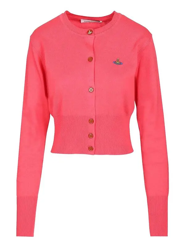 VIVIENNE WESTWOOD Bea Cashmere Blend Cropped Cardigan - Multicolor