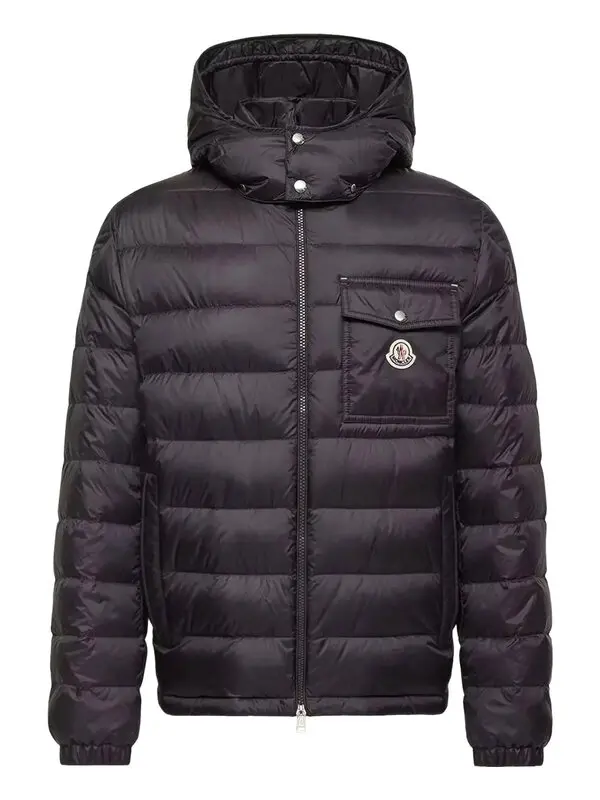 Moncler Verith Hooded Short Down Jacket - Blue
